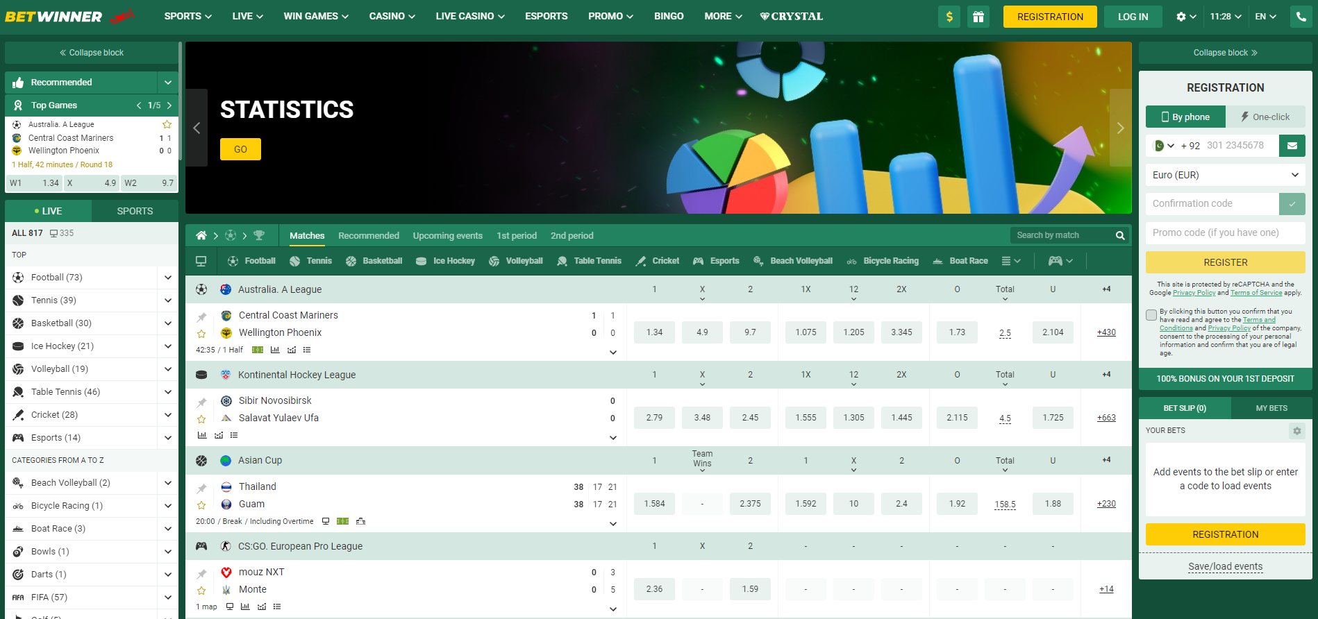 BetWinner Sports Betting and Casino in Pakistan Betwinner PK